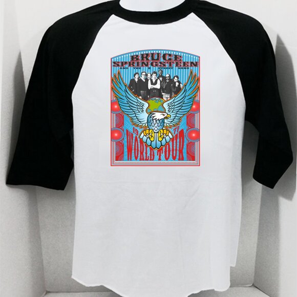 Shirts | New Bruce Springsteen White T Shirt Vintage Graphic 7s Rock ...